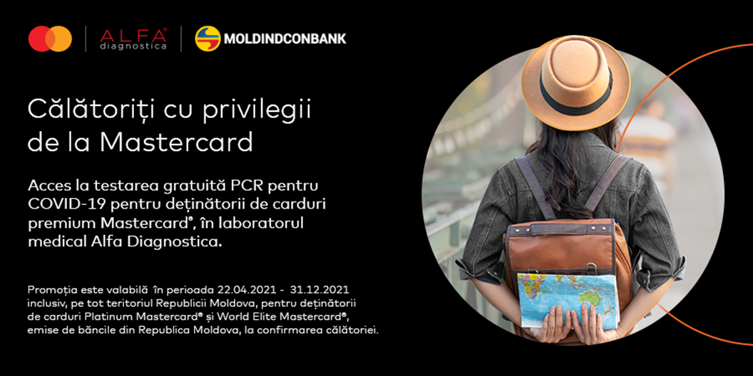 Călătorii privilegiate cu cardul Mastercard Platinum şi Mastercard World Elite - MICB