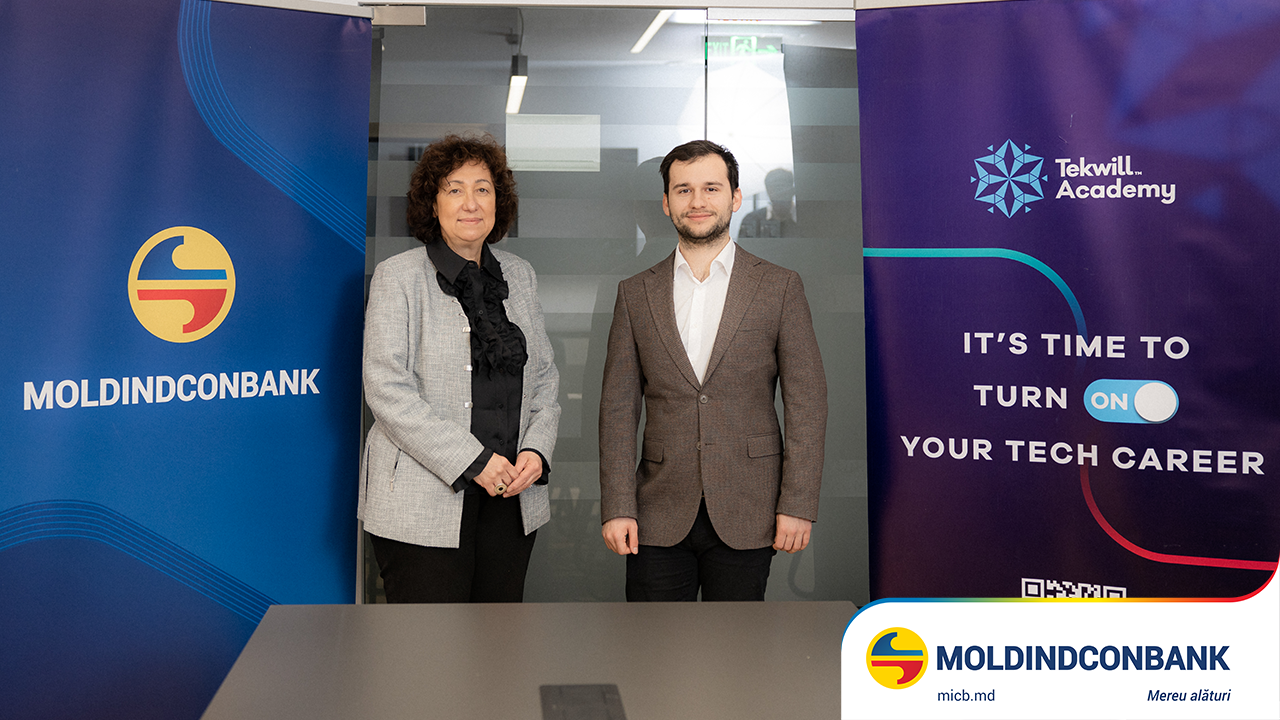 Moldindconbank a semnat un acord de colaborare cu Tekwill pentru a susține tinerii specialiști ...
