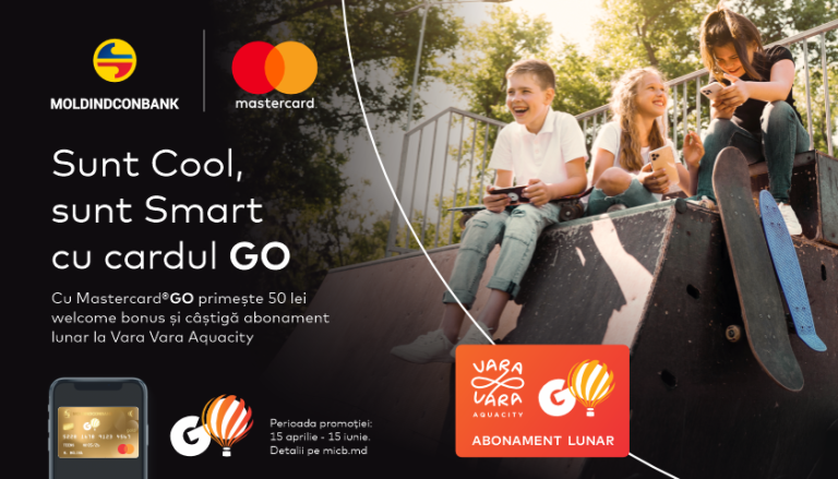 Cardul Mastercard GO de la Moldindconbank îți oferă un welcome bonus și șansa de a te odihni la ...